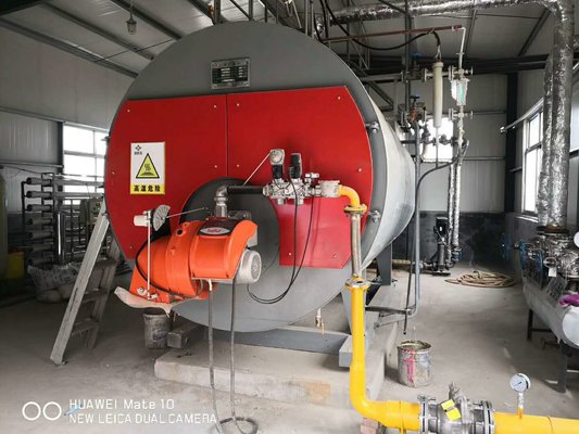 WNS Oil gas fired steam boiler for 3 ton capacity boiler used for food factory