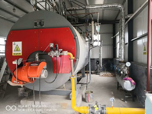 China 2ton gas fuel steam boiler, 1.25MPa gas boiler price for palm oil factory