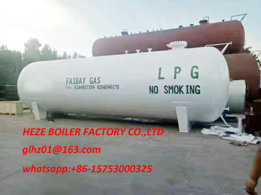 China made horizontal 20m3 LPG Tank 10tons LPG Storage Tank for Nigeria