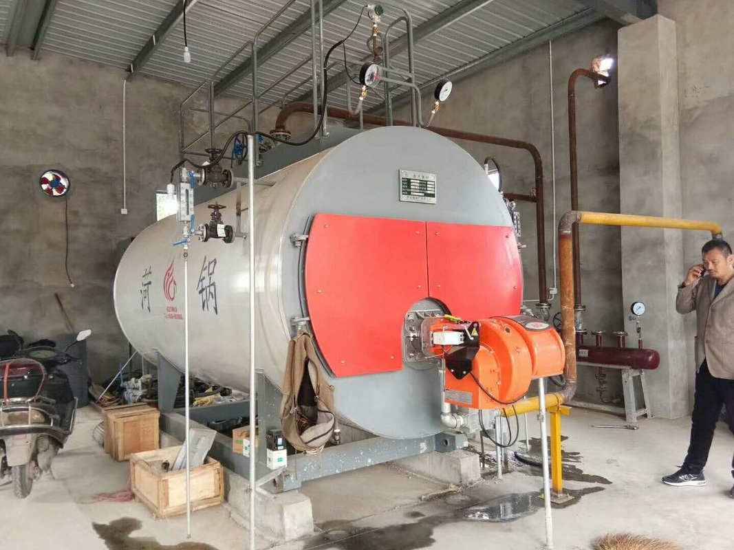Best price perfect WNS 3-1.25-YQ 3 ton capacity industrial fire tube natural gas diesel oil dual fuel fired steam boiler