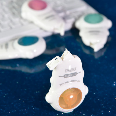 School and Office Stationery Set Color Correction Tape Cute Astronaut Styling PET Plastic Correction Tape