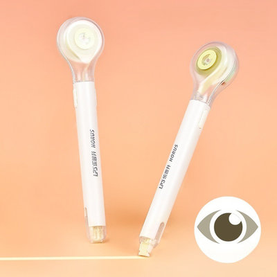 Pen Style Correction Tape With Beige Color Tape For Students Eye-care Correction Roller Refillable