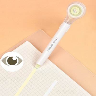 Pen Style Correction Tape With Beige Color Tape For Students Eye-care Correction Roller Refillable