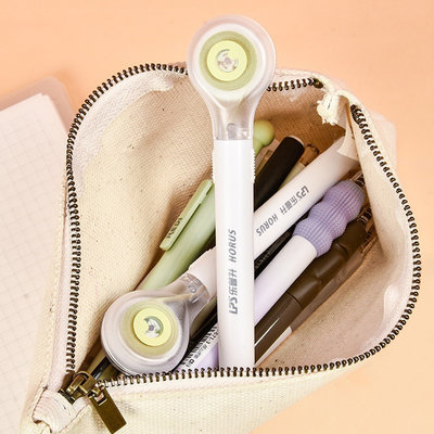 Pen Style Correction Tape With Beige Color Tape For Students Eye-care Correction Roller Refillable