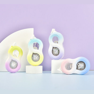 Classical Stationery Whiteout Tape Durable PET Tape Gradient Color Correction Tape