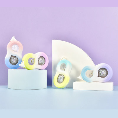 Classical Stationery Whiteout Tape Durable PET Tape Gradient Color Correction Tape