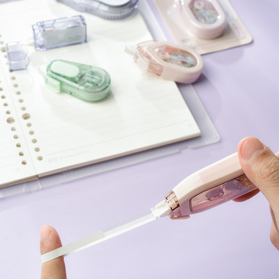 Full Wraparound Design Durable Correction Supplies For Students Integrated Cap Correction Tape
