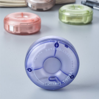 Students Funny Stationery Round Shape Doughnut Style Twisting Correction Tape Cute Mini Size