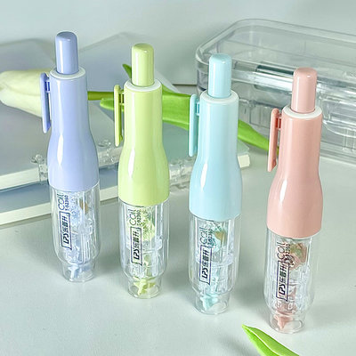 New Press Type Pen Style Whiteout Tape OEM Order Factory Custom Correction Tape With 360 Degree Rotatable Tip