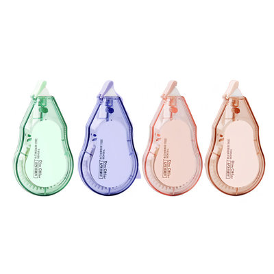 Customized 20m New Design Creative Plastic Correction Tape PET Clear Film School and Office Supplies Correction Roller