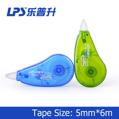 School Green Colored Correction Tape 6M Plastic Student Correction Supplies