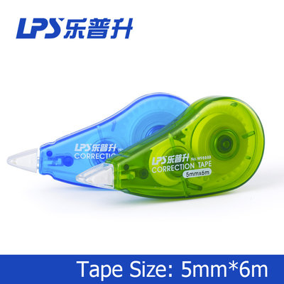 School Green Colored Correction Tape 6M Plastic Student Correction Supplies