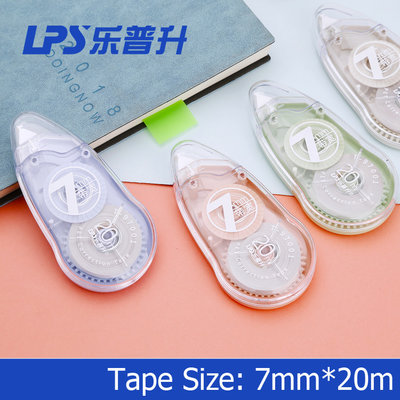 Eco-friendly Correction Tape OEM Fashionable Stationery Colored Plastic 7MM Width Custom Correction Roller Big