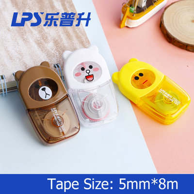 Cartoon Shape Cute Correction Tape Bear Student Stationery Brand New Correction Supplies Items