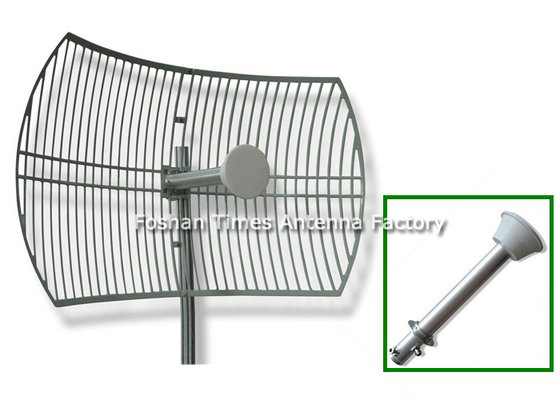 Long Distance MIMO Parabolic Grid Antenna 2 X 30dBi Gain 100W Max Power