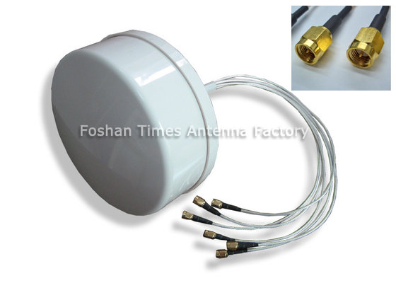 2.5dBi 6 Ports MIMO Omni Antenna MIMO Ceiling Antenna 6 X SMA Male Connector