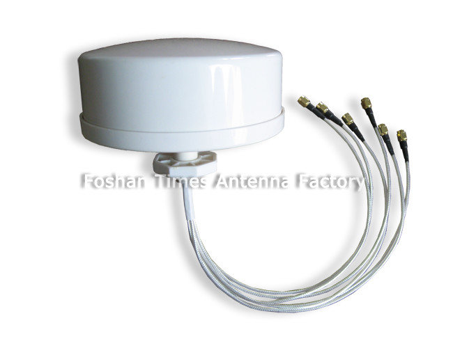 Vertical Polarization Gsm Indoor Antenna , 6 Ports 2.4 / 5.8 Ghz Wifi Antenna