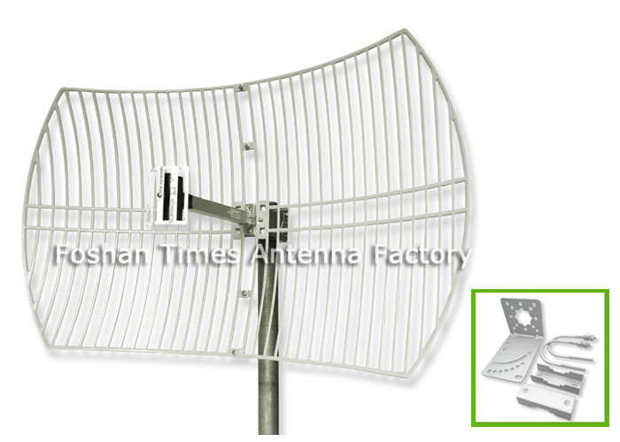 2.4 Ghz 24dbi Parabolic Grid Antenna For Wifi 2400 - 2500MHz Aluminum Material