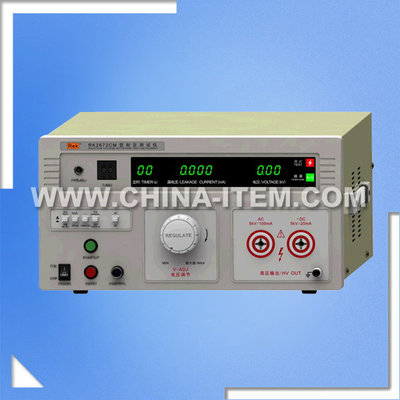China AC & DC 5000V Hi-pot Tester, AC 100mA 5KV Withstand Voltage Tester, DC 20mA 5KV Hipot Test supplier
