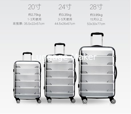 2017 New Design abs pc travel luggage new fashion ABS/PC luggage set supplier