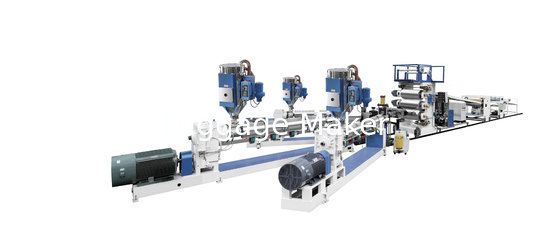 8Ton Capacity suitcase PC Luggage sheet extrusion machine for trolley luggage supplier