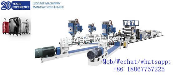 High quality easy operation Suitcase Plastic sheet extrusion line supplier
