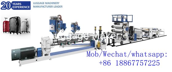 high quality  suitcase plastic sheet PET PP PS Sheet Extrusion Line supplier