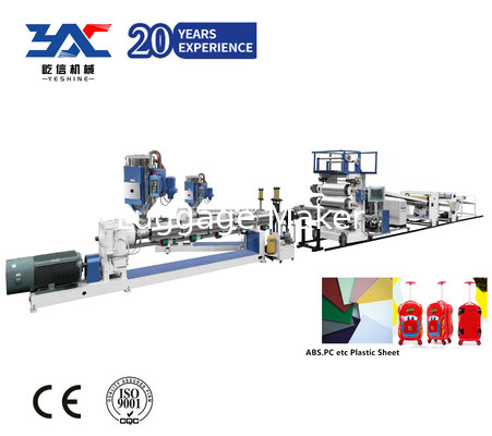 high quality plastic sheet making machinery for bags and suitcase supplier