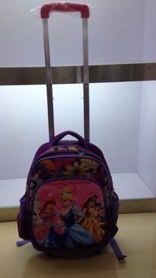 Large School Roller Backpack 16" Trolley Rolling Bag supplier