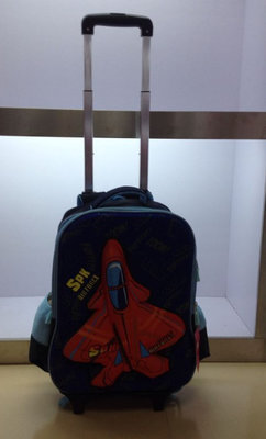 Large School Roller Backpack 16" Trolley Rolling Bag supplier