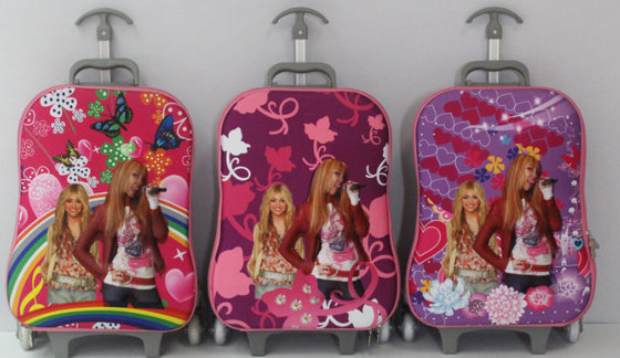 6-inch EVA Children Travel Wheeled Bags 3D Bow Pattern Girls Trolley Suitcase Kids Trolley supplier