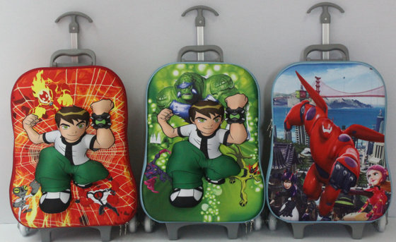 New design EVA Kids trolley school bag  luggage bag supplier