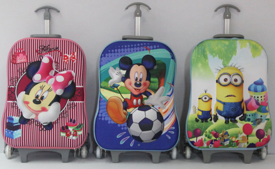 2016 new design 3D Car trolley bag for kids school bag supplier