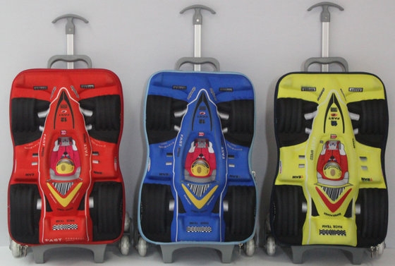 2016 new design 3D Car trolley bag for kids school bag supplier