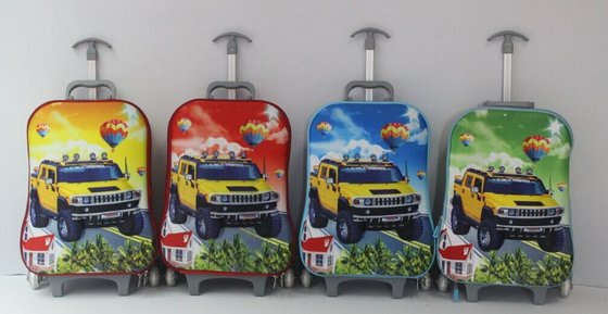 2016 new design 3D Car trolley bag for kids school bag supplier