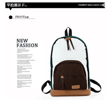 Fashion canvas backpack supplier