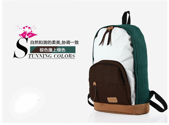 Fashion canvas backpack supplier