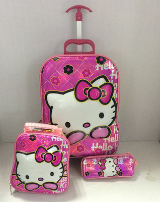 16-inch EVA Children 6D  Hello Kitty   Trolley 3 pcs supplier
