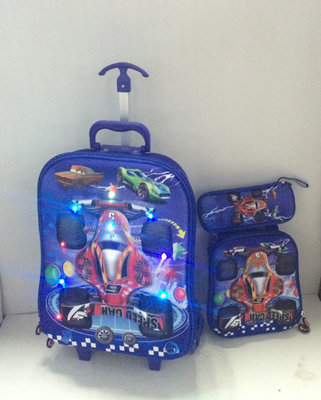 Hot sale   3D/6D    Kids   Trolley 3 pcs with water bottle supplier