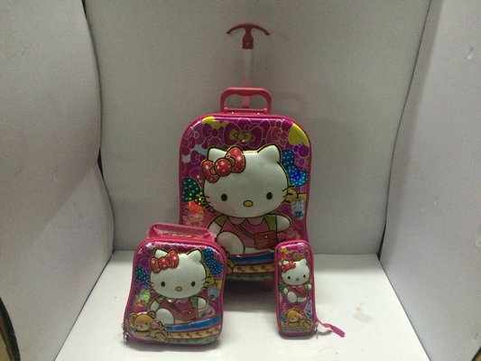 Hot sale 16-inch 6D EVA Children luggage  3 pcs in the 120th Canton Fair supplier