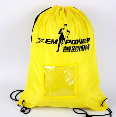 custom printing polyester/ nylon draw string bag supplier