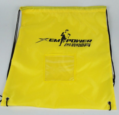custom printing polyester/ nylon draw string bag supplier