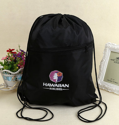 custom printing polyester/ nylon draw string bag supplier