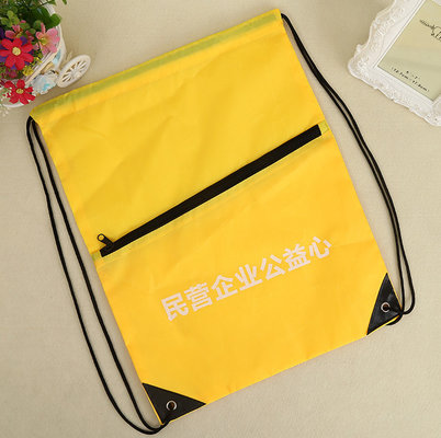 custom printing polyester/ nylon draw string bag supplier