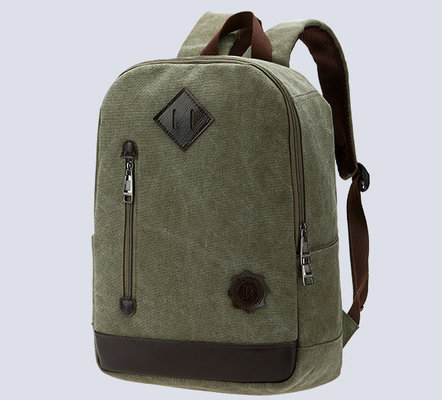 Canvas school  backpack supplier
