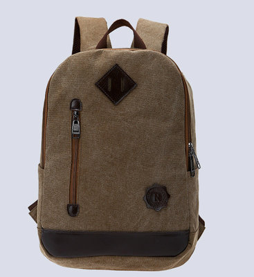 Canvas school  backpack supplier