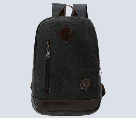 Canvas school  backpack supplier