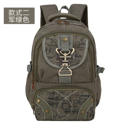 Canvas school  backpack supplier