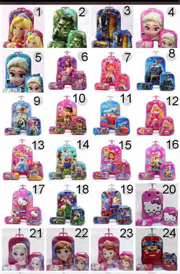 2017 HOT SALE  5D   6D   7D  Children Trolley 3 pcs supplier