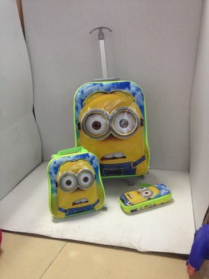 Hot sale   6D    Kids   Trolley  3 pcs / trolley school bags  / children travel bags supplier